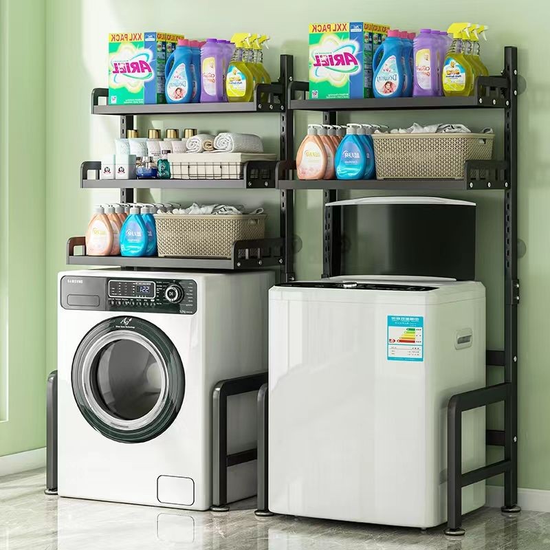 Upper Open-cover Bathroom Toilet Rack Adjustable Floor-standing Storage ...