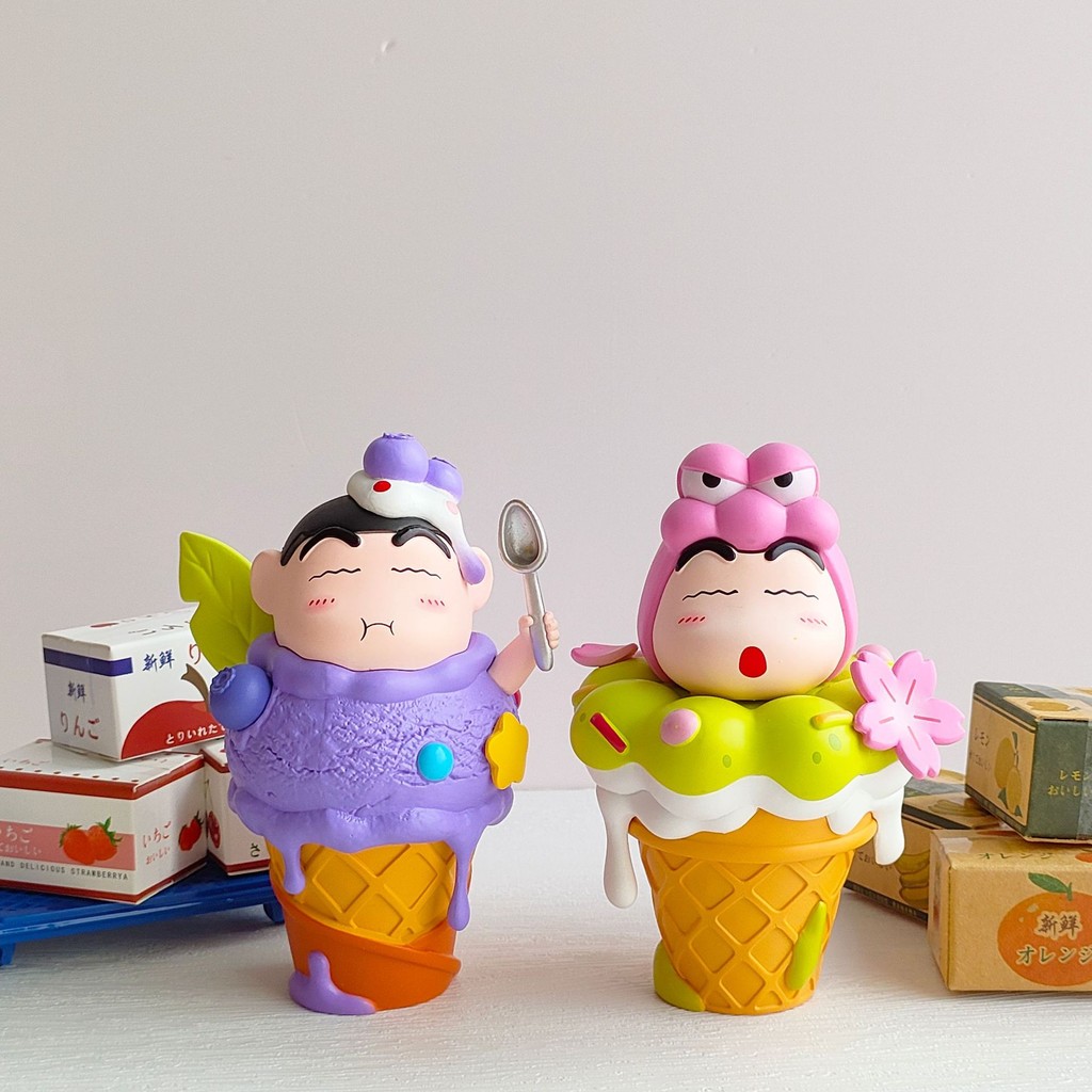 Crayon shin chan summer ice cream anime figure toy home desktop ...