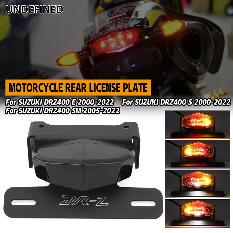 Motorcycle License Plate Holder LED Light for Suzuki DRZ400SM DRZ400 SM ...