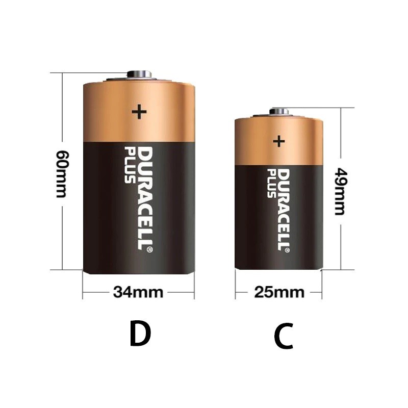 Duracell Size C / D 1.5V Alkaline Battery (2pcs) | Shopee Malaysia