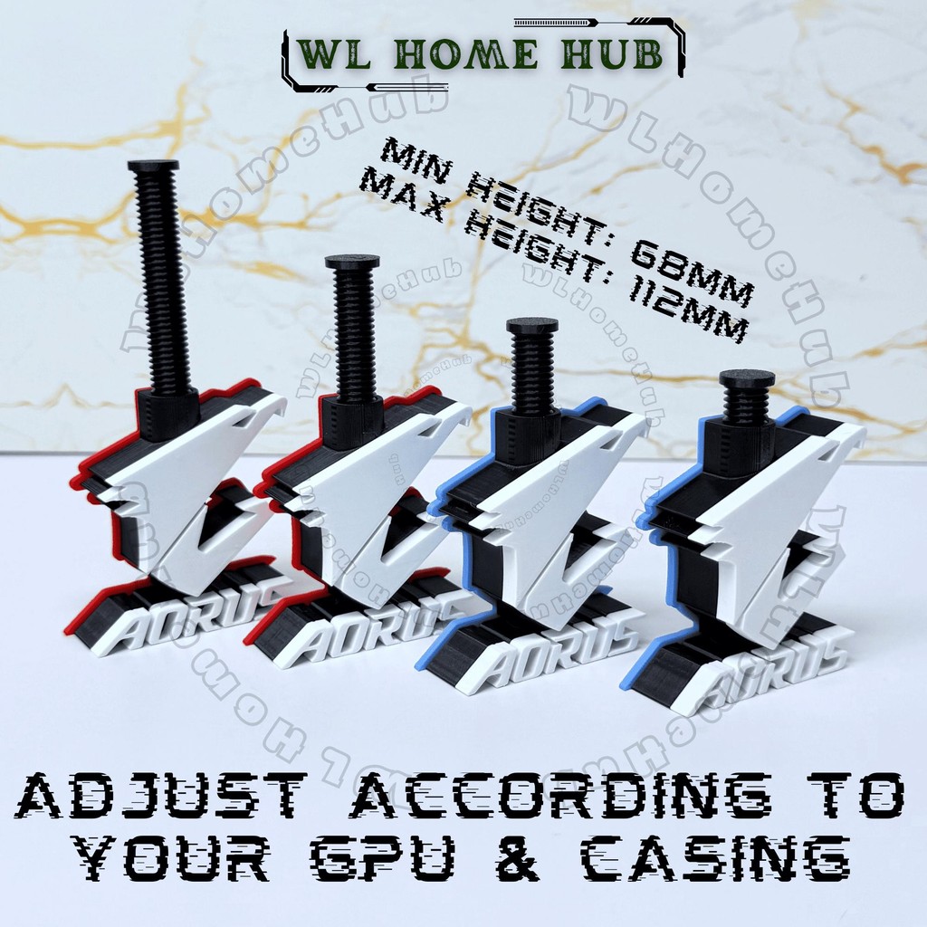 GPU Support Riser Adjustable – Graphic Card Holder Bracket Stand for PC ...