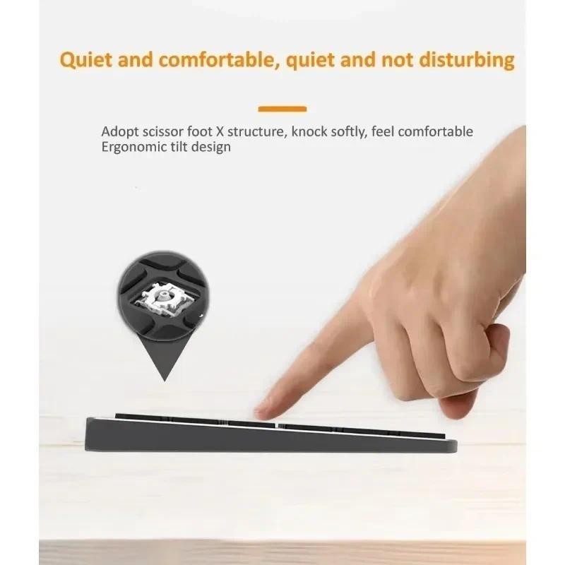 2.4G Bluetooth Number Pad Ultra-thin Wireless Numpad USB Rechargeable ...