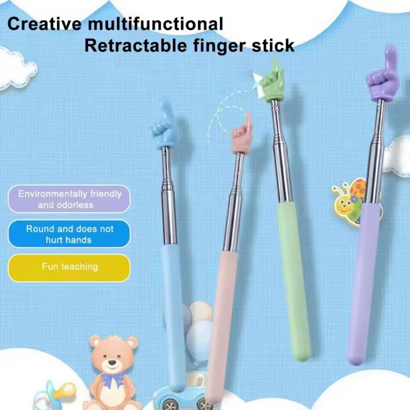Teacher Finger Reading Stick - Telescopic Rod Finger Stick - Extendable ...