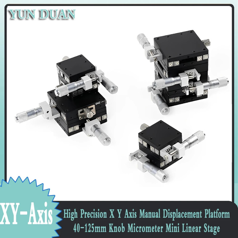 High Precision X Y-Axis Manual Displacement Platform 40mm-125mm ...
