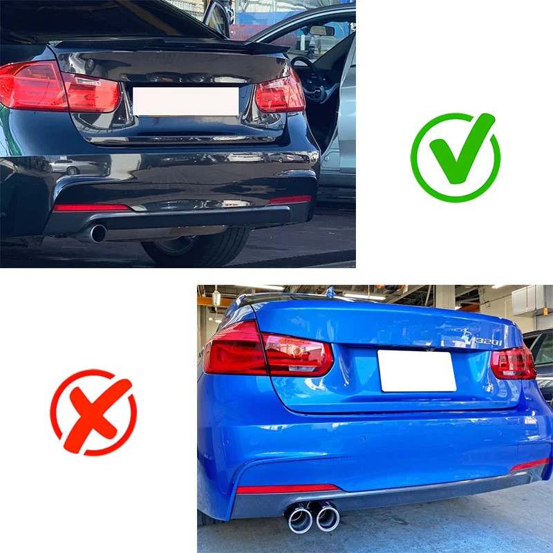 Carbon Fiber Exhaust Tip For BMW F30 F31 320i 318i M Sport Car Exhaust ...