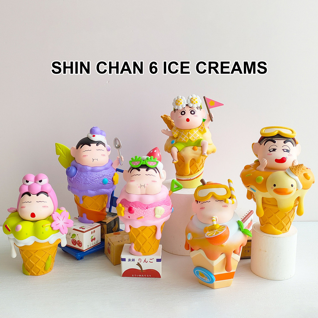 Crayon shin chan summer ice cream anime figure toy home desktop ...