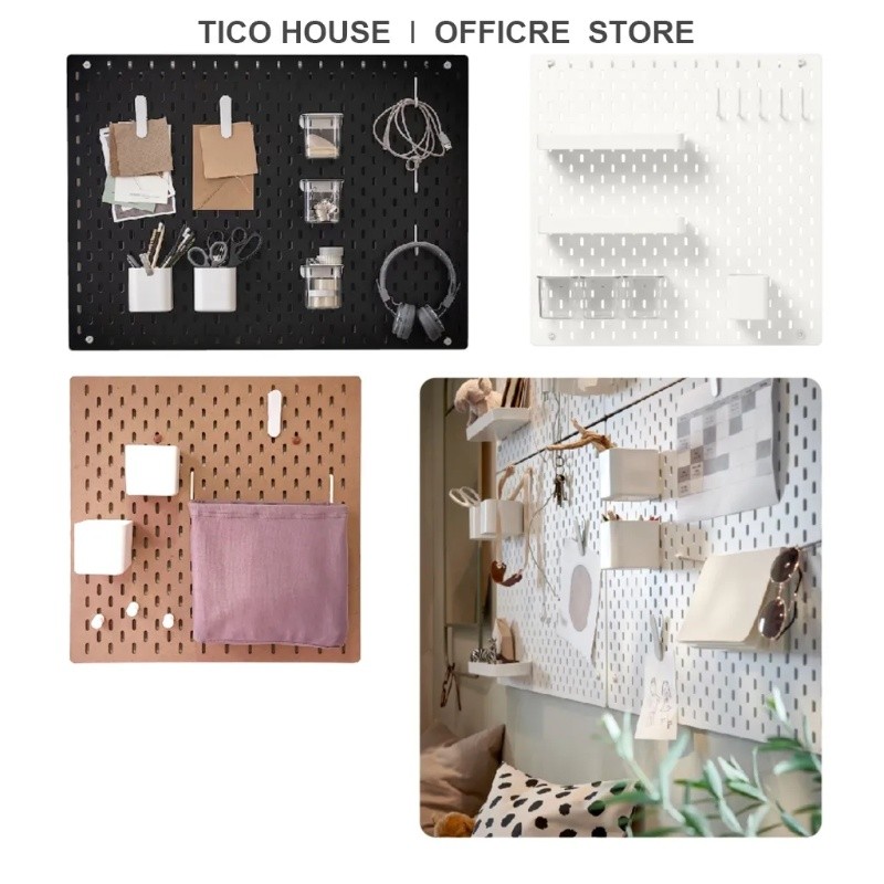 Pegboard Perforated Display Board Display Rack Wall Mounted Hole Board ...