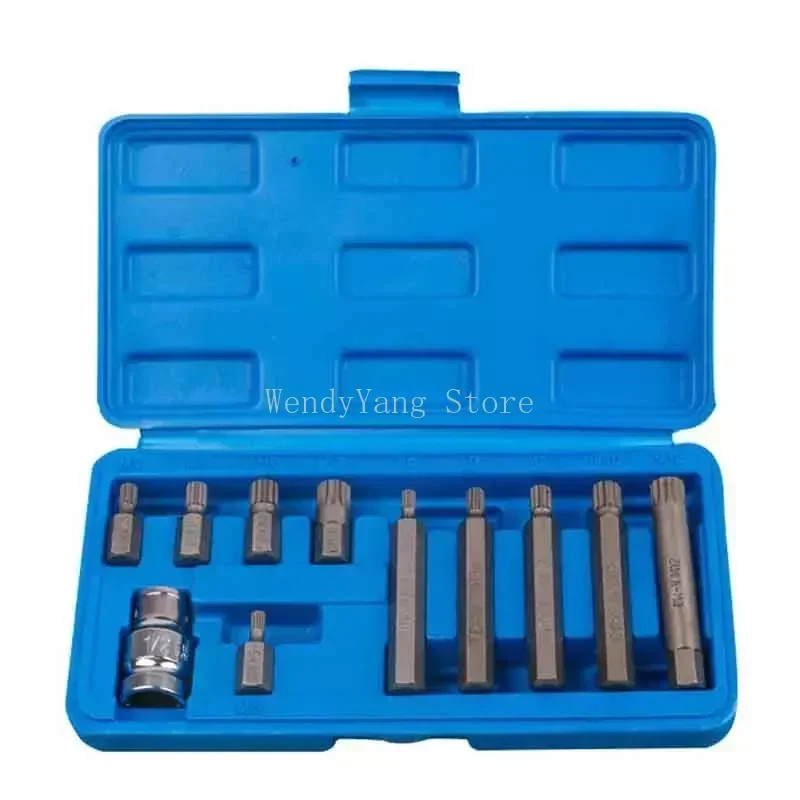 Set of M Type Screwdriver Bits With Adapter 10mm Shank Long M5 M6 M8 ...