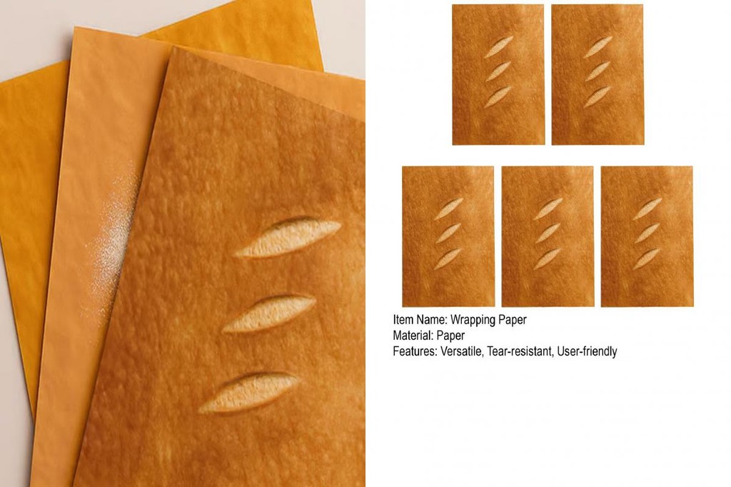 Vip User-friendly Wrapping Paper Bread-themed Wrapping Paper Rustic ...