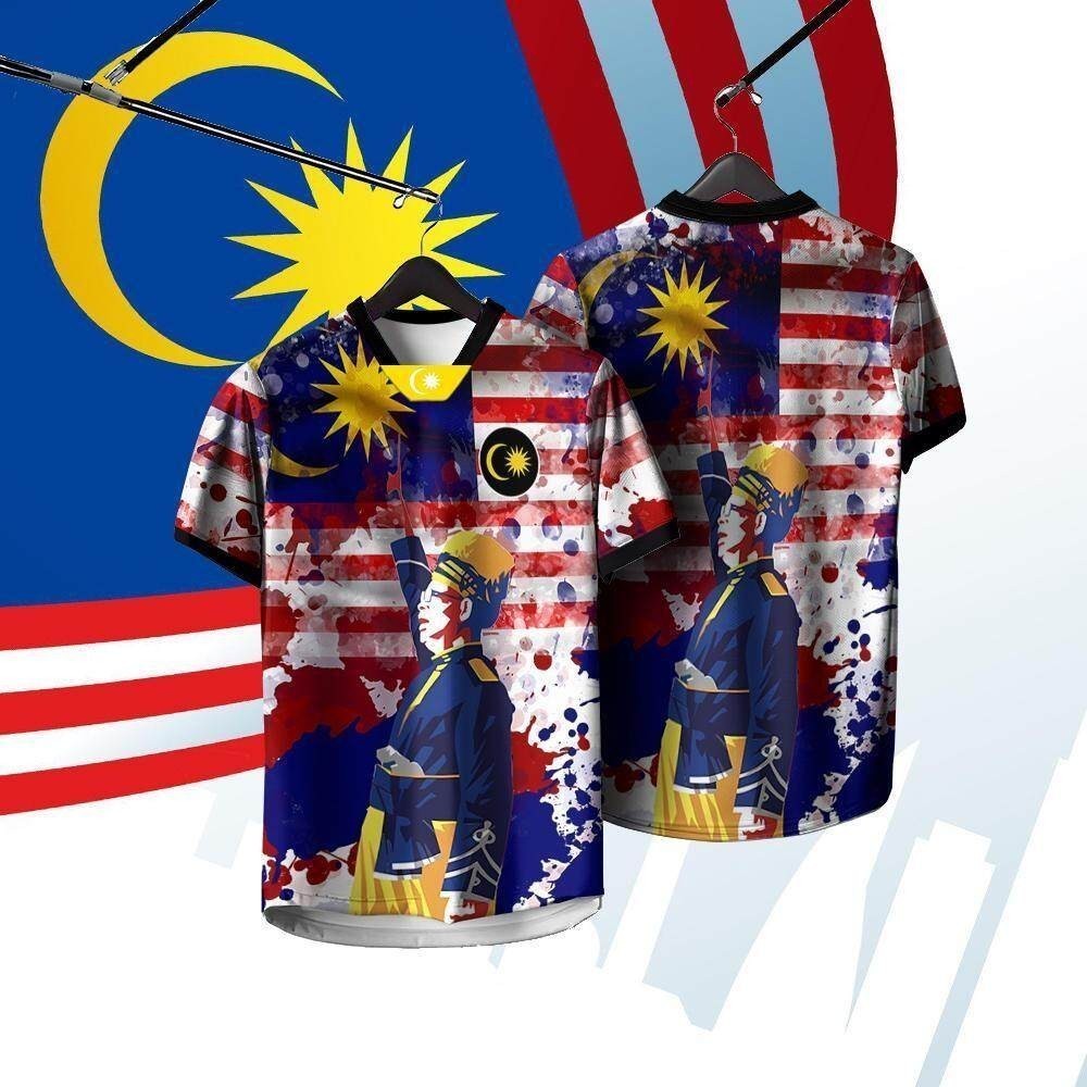 Free Custom Name Merdeka Clothes 68 Year T Shirt Sublimation T Shirt ...