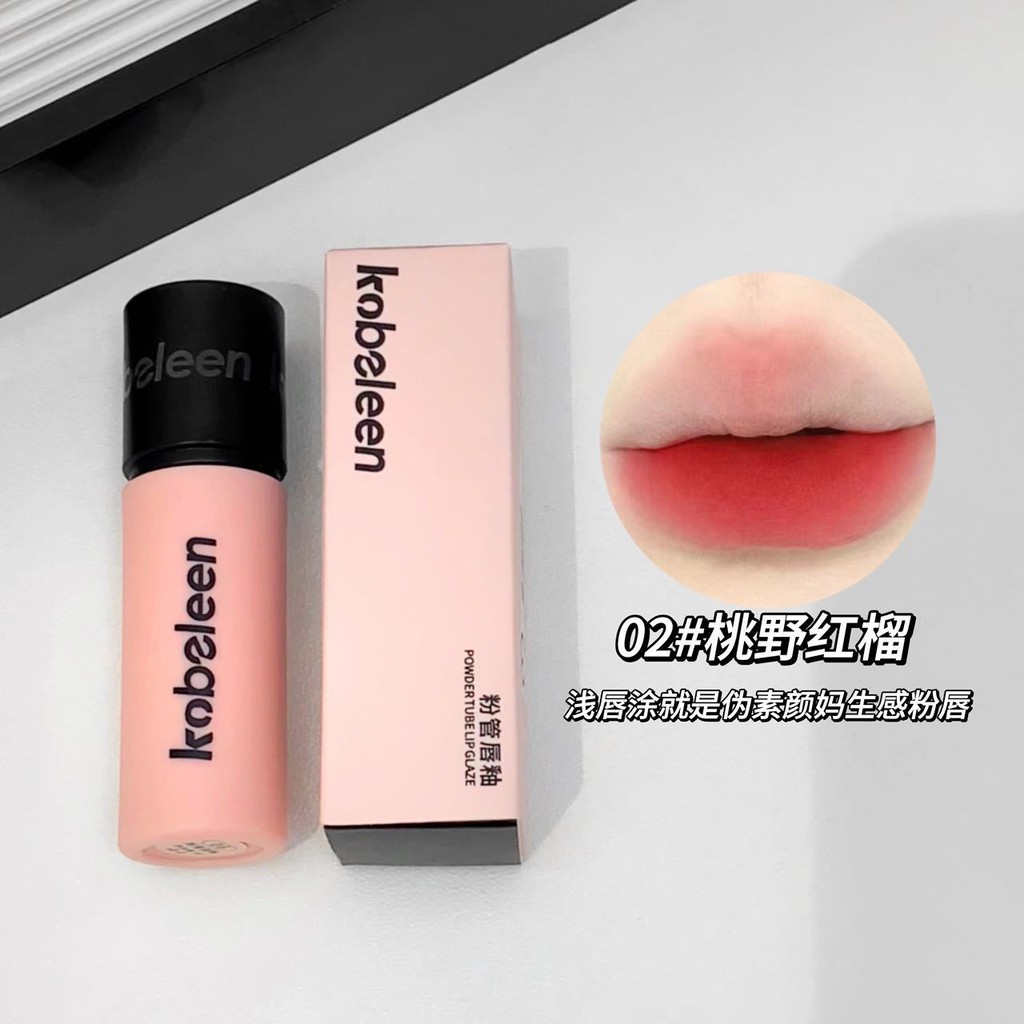 Kobeleen Pink Lip Tint Velvet Matte Korean Girl Group Color Nude Lip ...