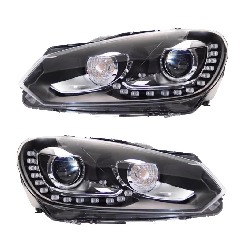 New Arrival Headlamp Assembly VW GOLF MK6 Head Lights 2010-2012 Upgrade ...