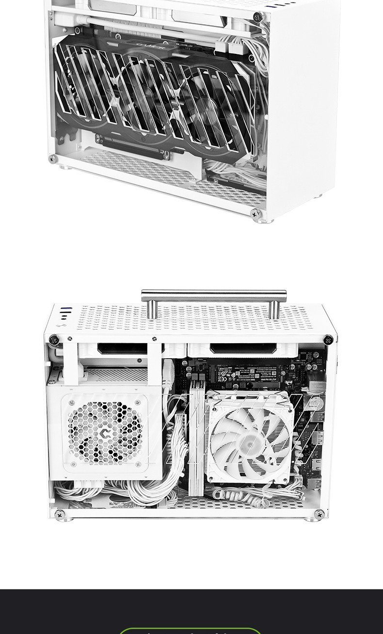 METALFISH T60 ITX Chassis Mini Long Graphics Card Portable Portable ...