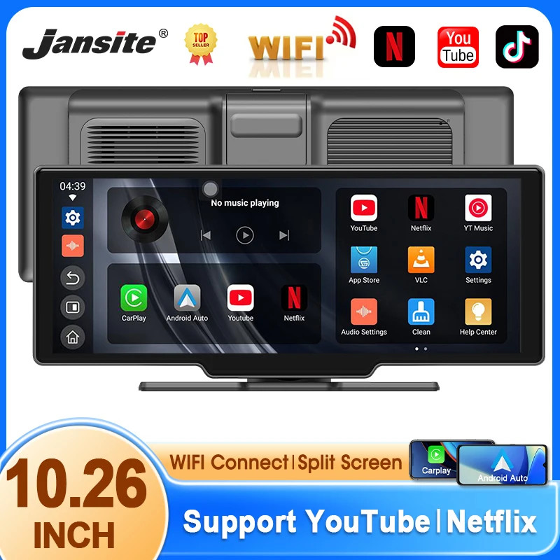 10.26" Car Radio Multimedia Video Player 5G WIFI Split Screen Wireless ...