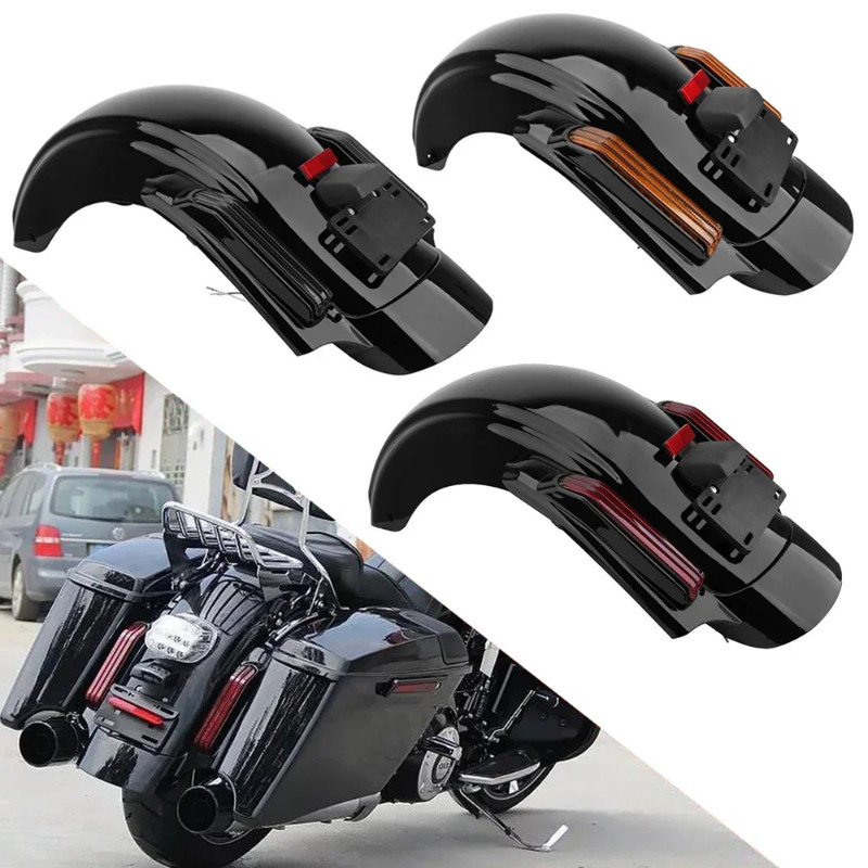 Motorcycle Rear Fender System LED CVO Style Tail Light For Harley ...