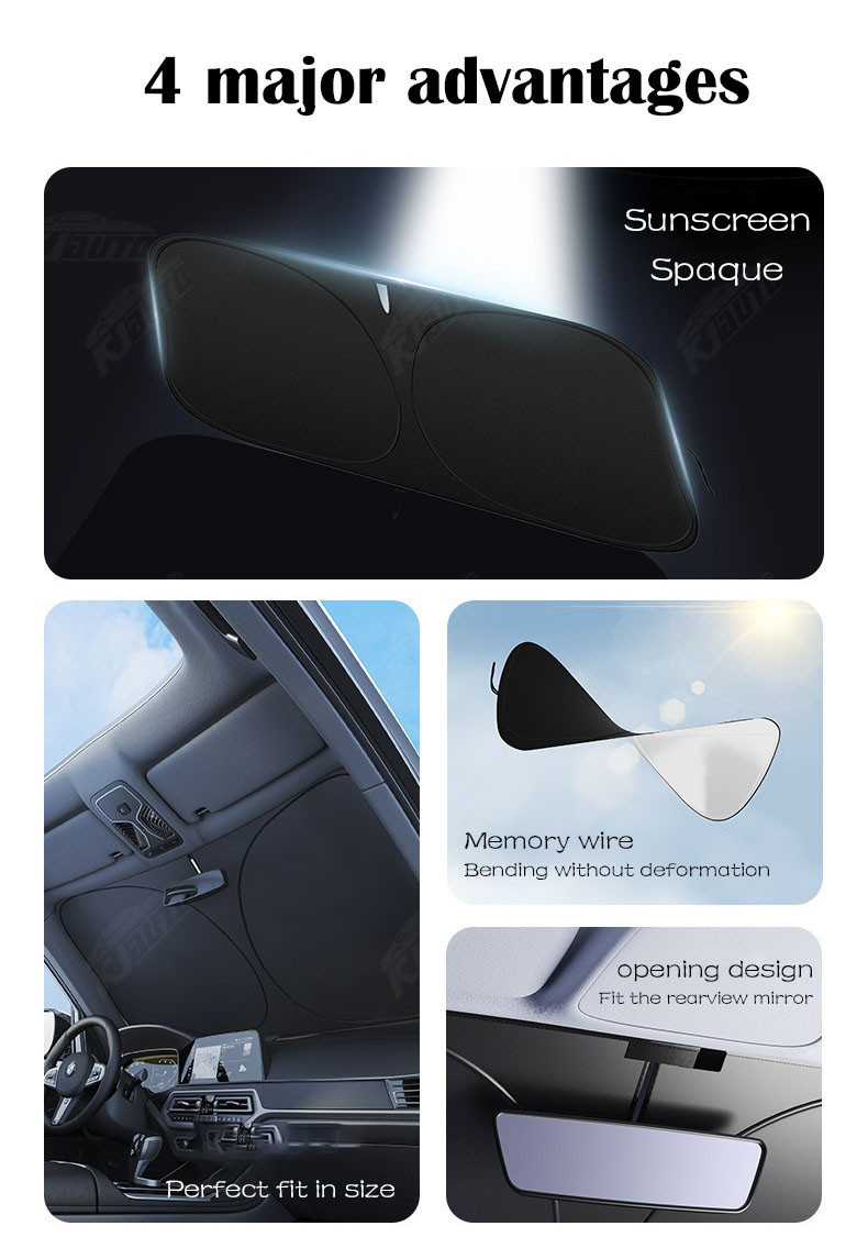 Toyota Foldable Sunshade Windshield Sun Visor Car Sun Protection UV ...