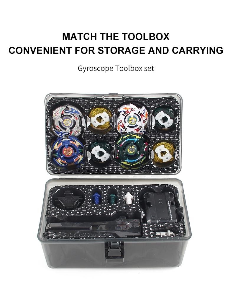 Spinning Beyblade X Beyblade Burst F753-F716 Tool box set 7pcs Multiple ...