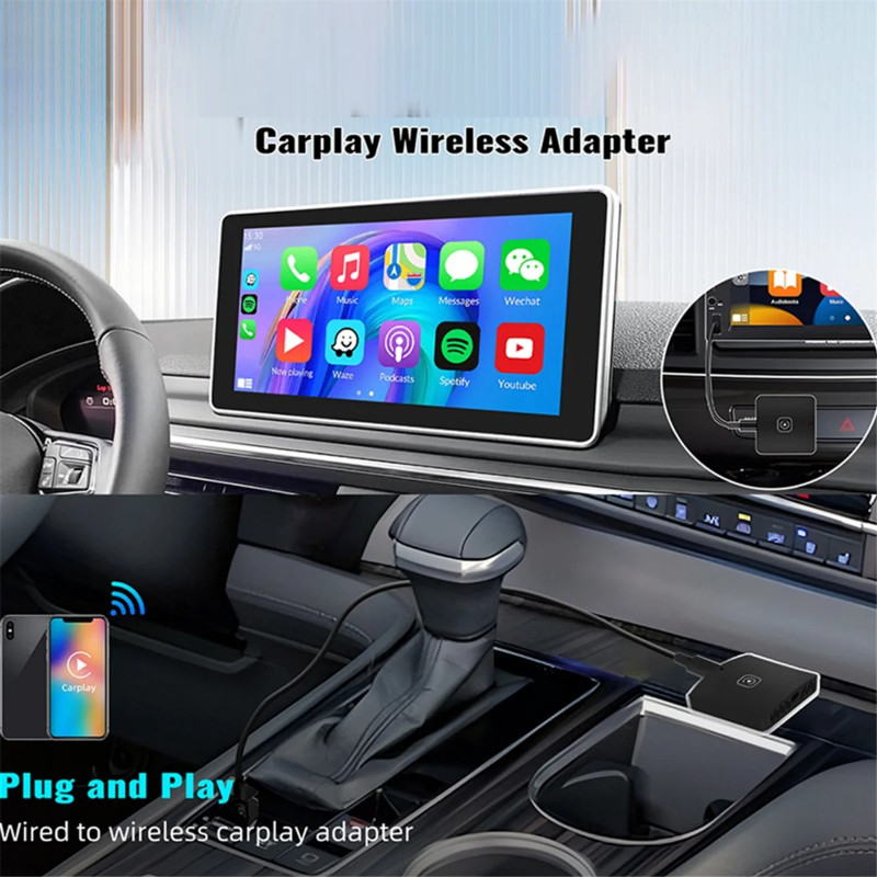 Car Ai Box 2-in-1 Wireless Carplay Android Auto Adapter Smart Car Ai ...