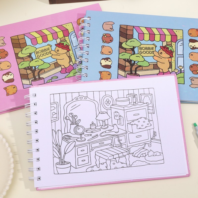 Little Bear Theme Coloring Books - Bobbie Goods Coloring Book - DIY ...