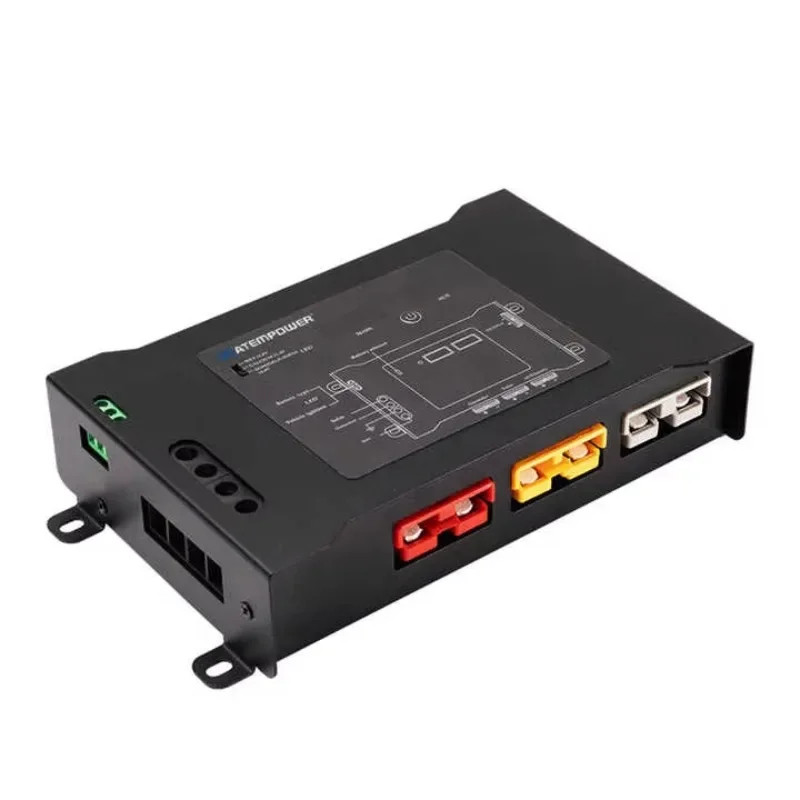 Black Steel Wet Calcium AGM Gel LiFePo4 Battery System DC to DC Dual ...