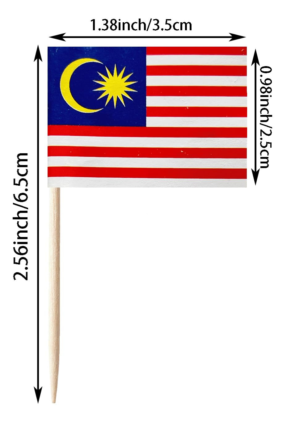 ⭐ Spot delivery ⭐Bendera Malaysia Flag Toothpick Merdeka Flag Cake ...