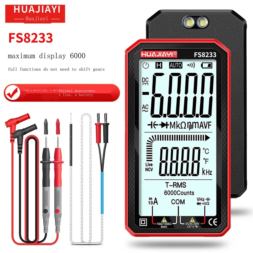 Smart Multimeter Large Screen Fully Automatic Anti-burn Universal Meter ...