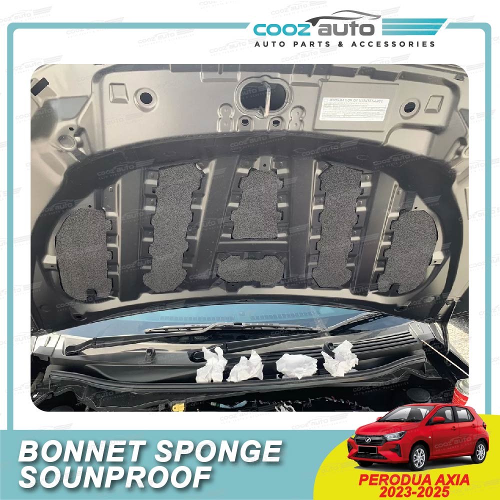 Perodua Axia NEW 2023 - 2025 Front Bonnet Sponge Soundproof Cover ...