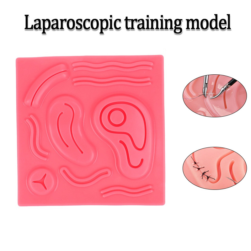 Laparoscopic 3D Skin Suture Training Pad Silicone Surgical Suture ...