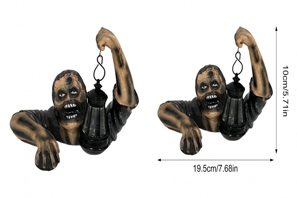 manclothescase Resin Zombie Ornament Garden Zombie Decor Spooky Zombie ...