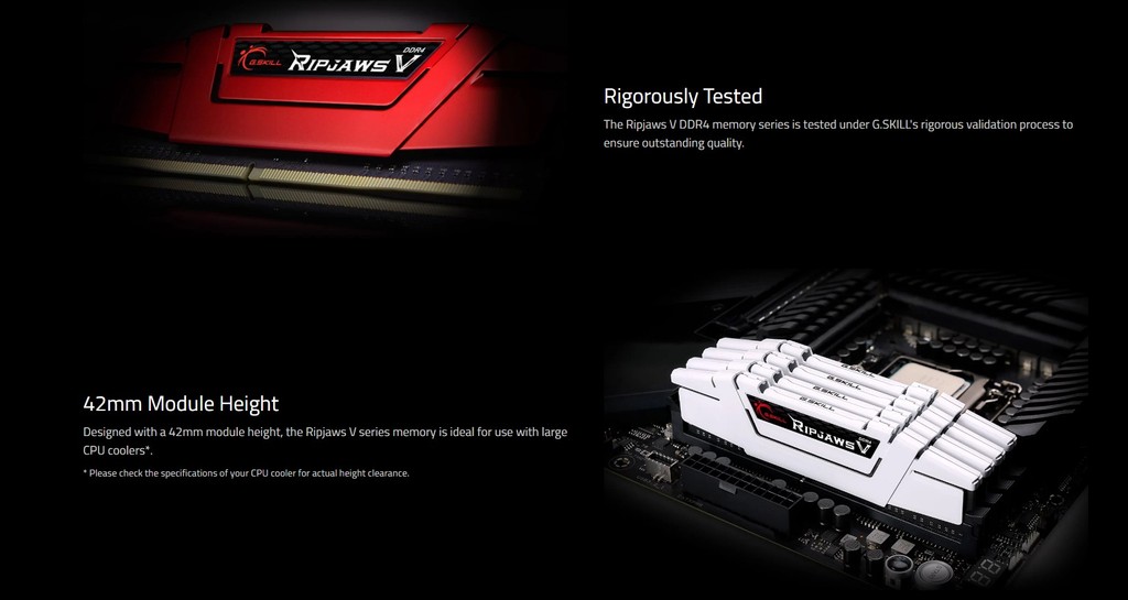 G.Skill RIPJAWS V DDR4 8GB 16GB 32GB 3200MHZ 3600MHZ Performance Memory ...