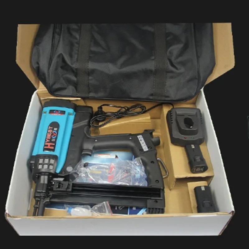 Pneumatic Nail Gun Lithium Battery Gas Nail Gun Steel Air Stapler ...