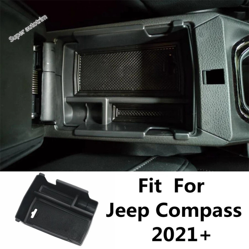 For Jeep Compass 2021 2022 Car Center Control Armrest Storage Box ...