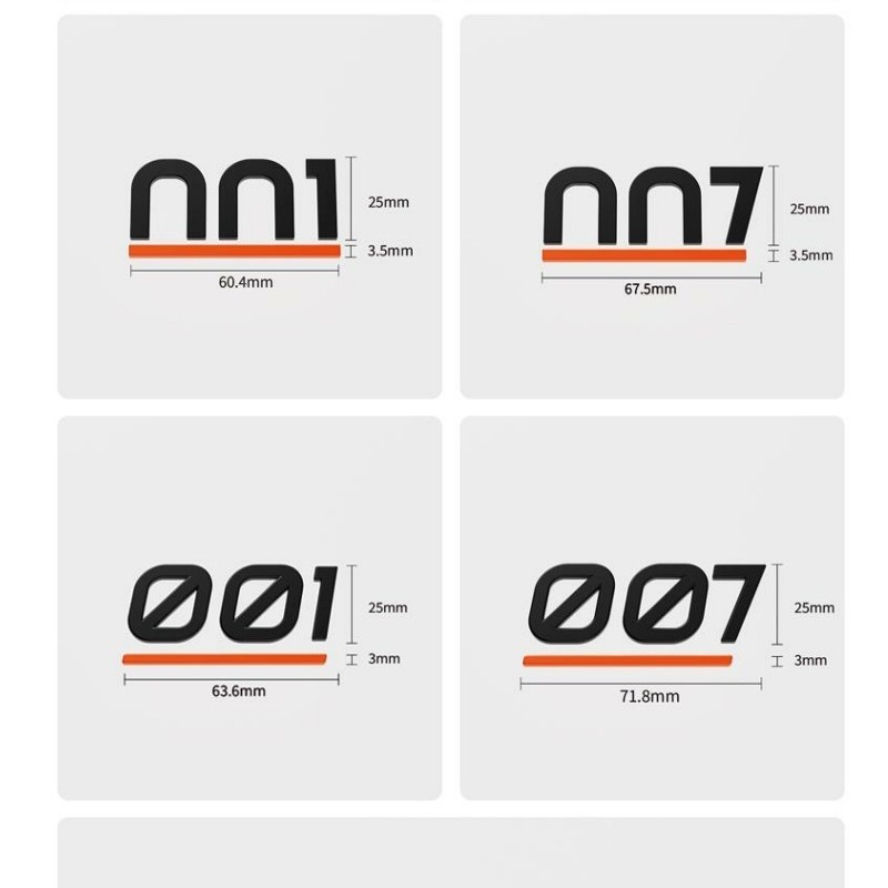 ZEEKR X 001 009 Special Car Logo Love Car Tail Logo Replacement Logo ...