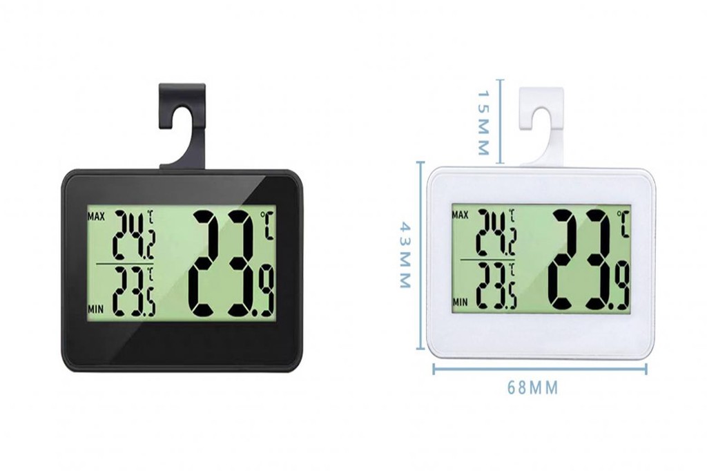 andfindgi Easy-to-read Fridge Thermometer Display Freezer Thermometer ...