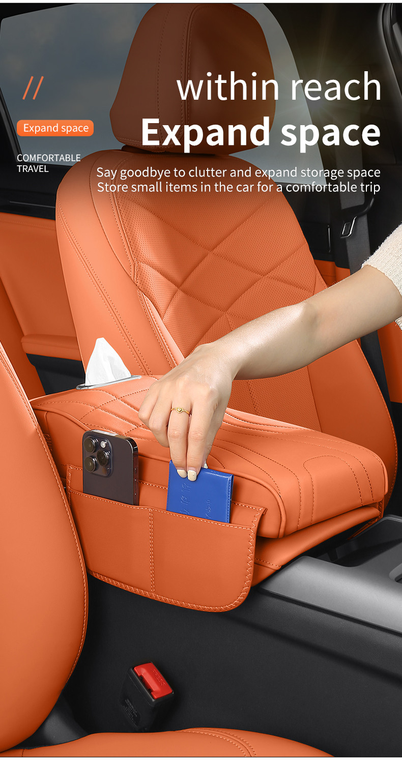 For BYD Shark 6 Center Console Armrest Riser Pad – Premium Leather ...