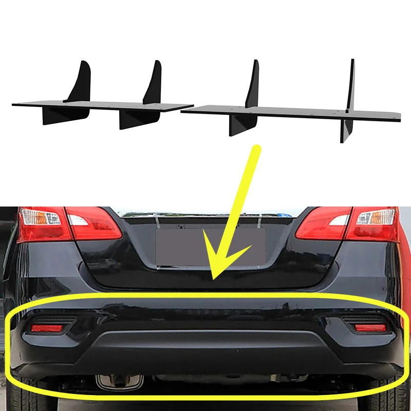 For Nissan Sentra Sylphy 2012--2018 Year Rear Diffuser Bumper Lips ...