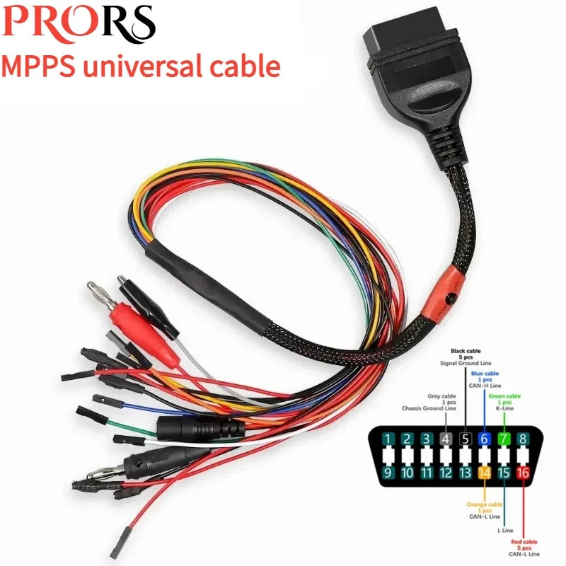 NEW OBD2 Diagnostic Adapter MPPS V18/v16/v21/v22 OBD Breakout Tricore ...