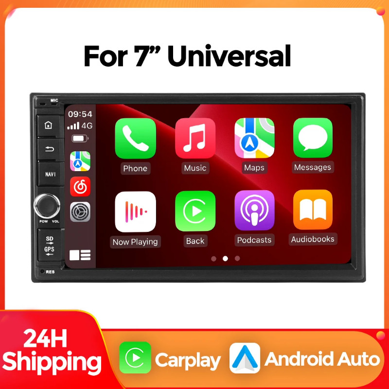Universal Radio 2Din Android Auto Car Multimedia Carplay Autoradio GPS ...