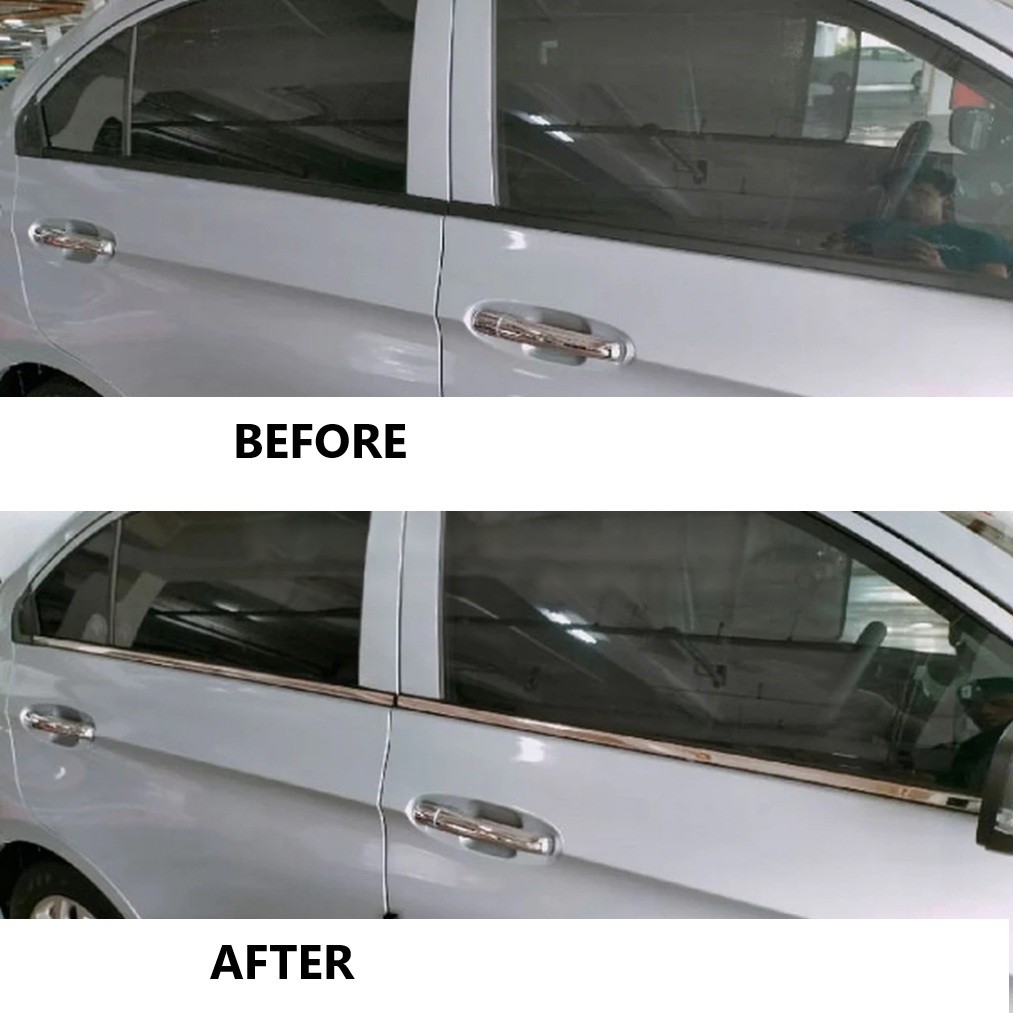 Toyota Vios 2023-2025 Window Chrome Trim/Door Moulding Chrome/Door Belt ...