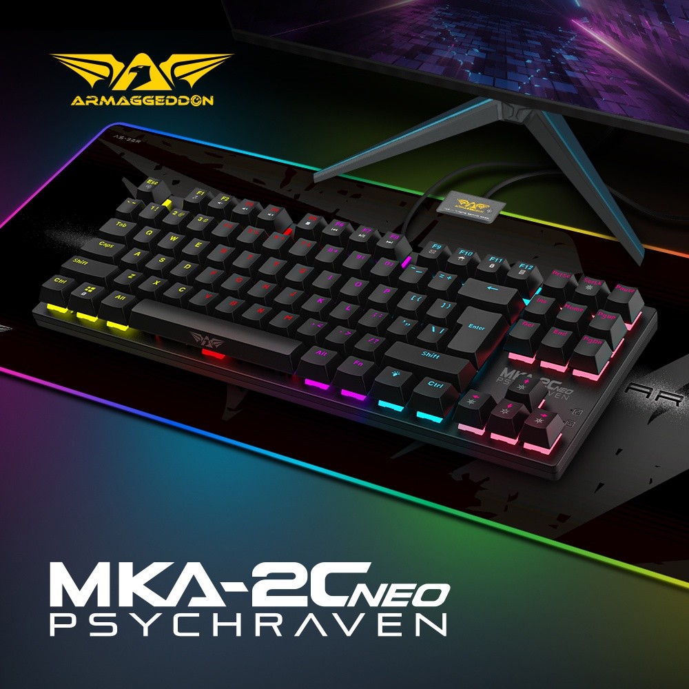 Armaggeddon MKA 2C NEO 87 Keys Hotswap Mechanical Gaming Keyboard | 12 ...