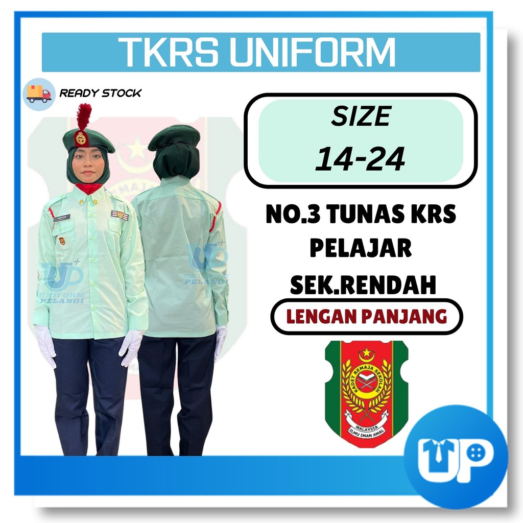 Kemeja TKRS No.3 Lengan Panjang Uniform Persatuan Kokurikulum Tunas ...