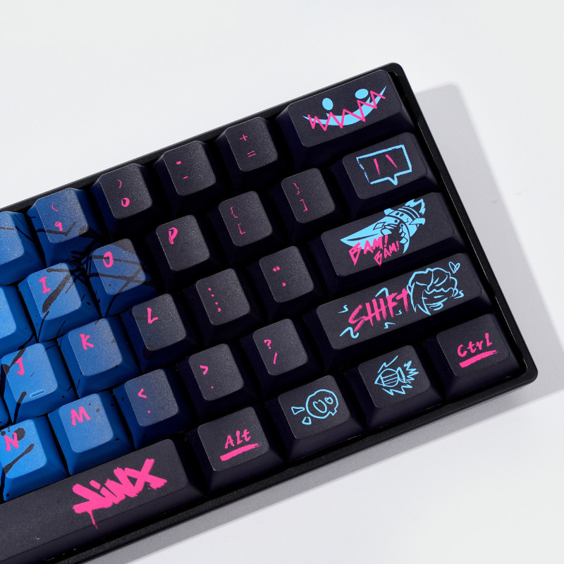 PBT Keycap Cherry Shimmering Jinx E-sports Game Personality ...