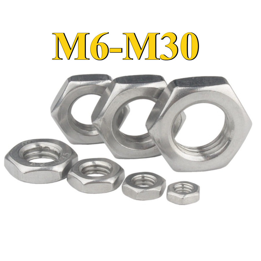 [RL] M6-M30 Fine Thread Hex Nut Thin Lock Nut Jam Nuts 304 Stainless ...