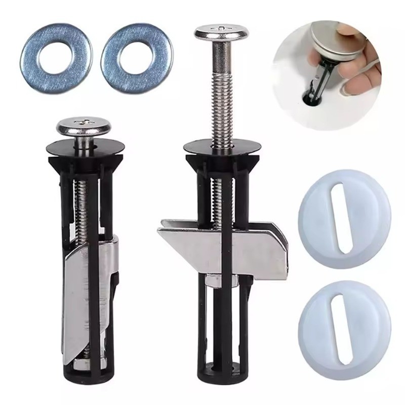 1/2/3Pcs Toilet Lid Fixing Hinge Screws Nut - Replaceable Stainless ...