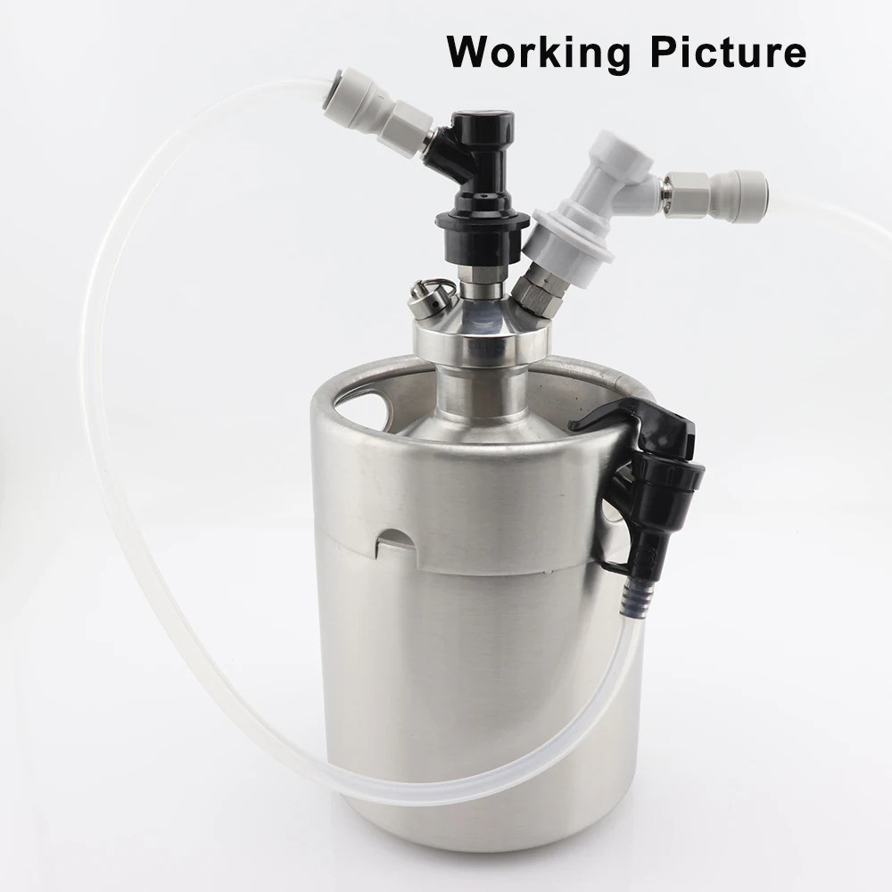 Homebrew Keg Fitting 3/8 to 1/4 FFL Plastic Speed Push Connector ...