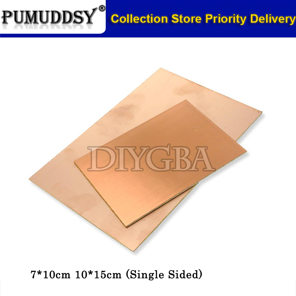 1PCS Single Sided Copper Clad Laminate PCB 7x10/10x15cm Copper Plated ...