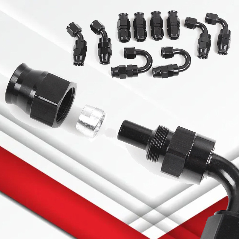 Fitting Head AN3 AN4 PTFE Brake Clutch Pump Cable Braided Line Raising Stud 0 45 90 180 AN3 AN4 ...