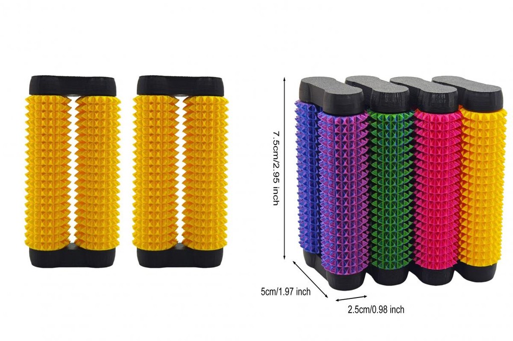 [WX] Bumpy Massage Stick Adults Fidget Roller 2pcs 3d Printed Spiky ...
