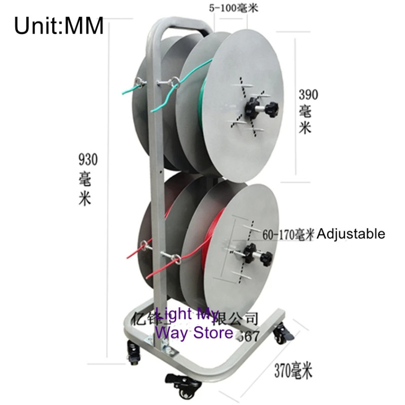 Vertical Automatic Threading Machine Wire Reel Stand Wire Discharger ...