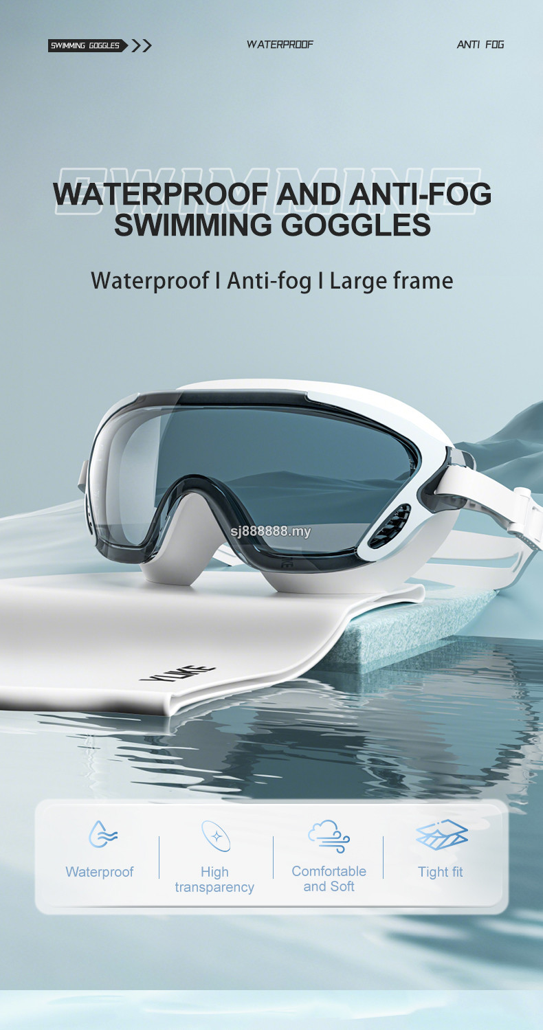 FYNN Goggle Swimming Adult Waterproof Anti-Fog Women Man Beach Swimming ...